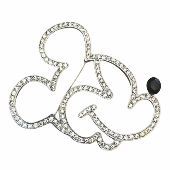 Disney | Accessories | Vintage Disney Original Mickey Mouse Rhinestone ...
